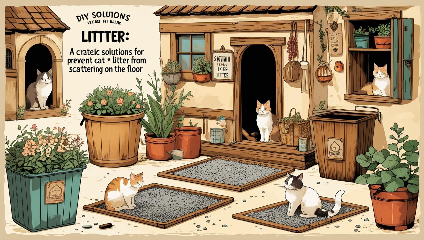 7 Hacks How to Keep Cat Litter Off the Floor DIY Easily