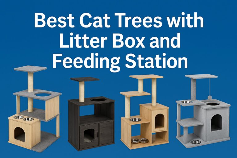 Top 5 Best Cat Trees with Litter Box and Feeding Station